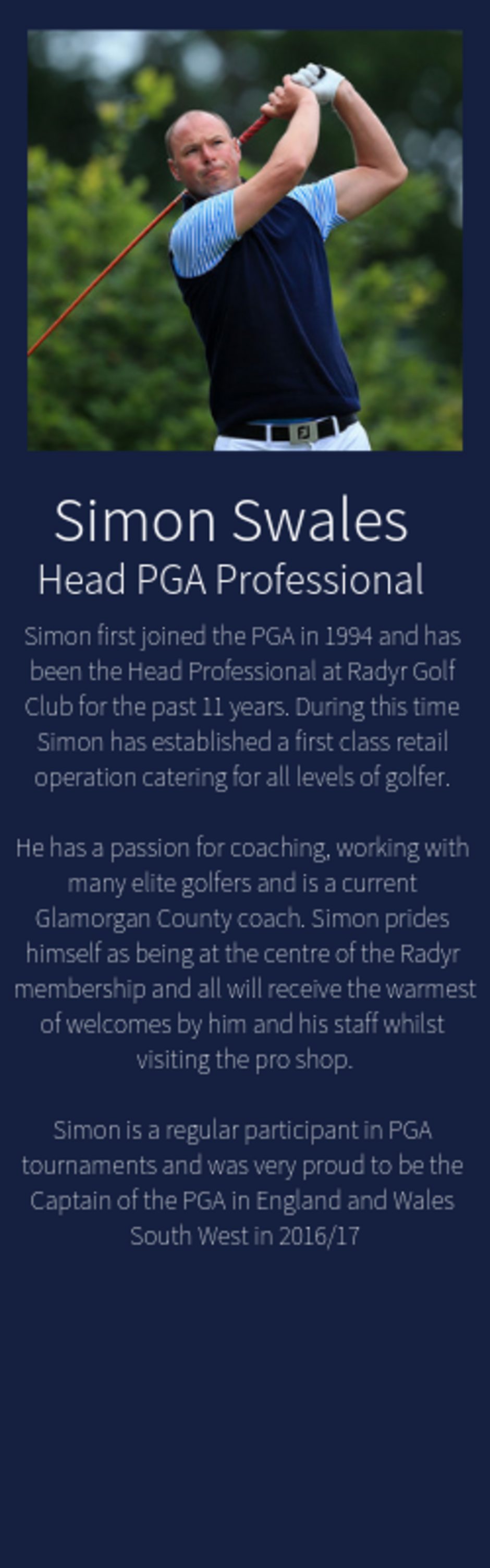 Meet the Team :: Established in 1902, Radyr Golf Club is regarded as ...